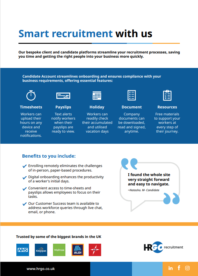 HRGO A5 Leaflet - Smart Recruitment (Packed in 50s) – HRGO Product Portal